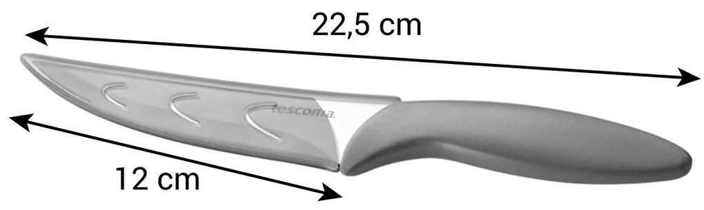 TESCOMA Nůž univerzální MOVE 12 cm, s ochranným pouzdrem