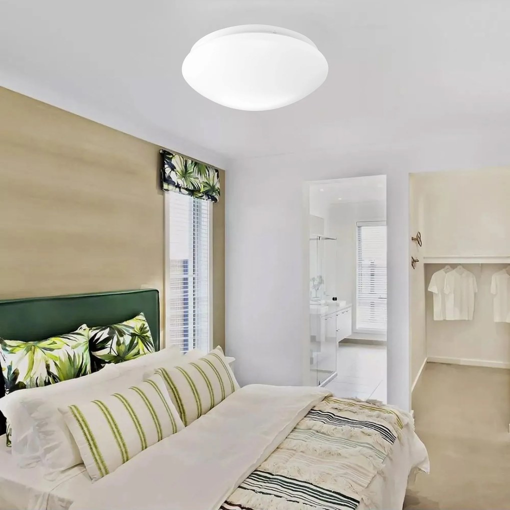 Toolight - LED stropní svítidlo 38cm kulaté 1x24W APP757-1C, bílá, OSW-06513