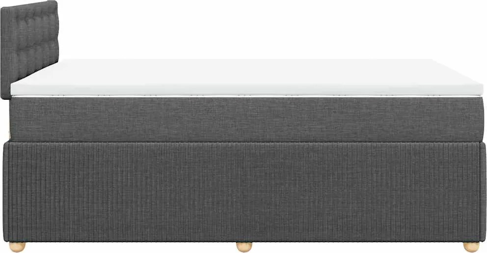 Box spring postel s matrací tmavě šedá 120x200 cm textil 3287438