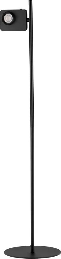 Černá hliníková LED stojací lampa s ohybatelnou konstrukcí/stmívatelná (výška 131 cm) Kedros – Nova Luce