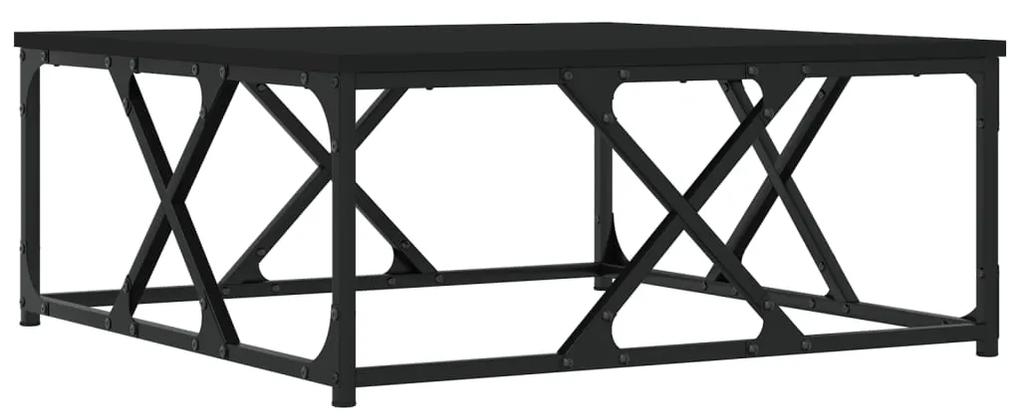 Konferenční stolek černý 70 x 70 x 30 cm kompozitní dřevo - Default Title