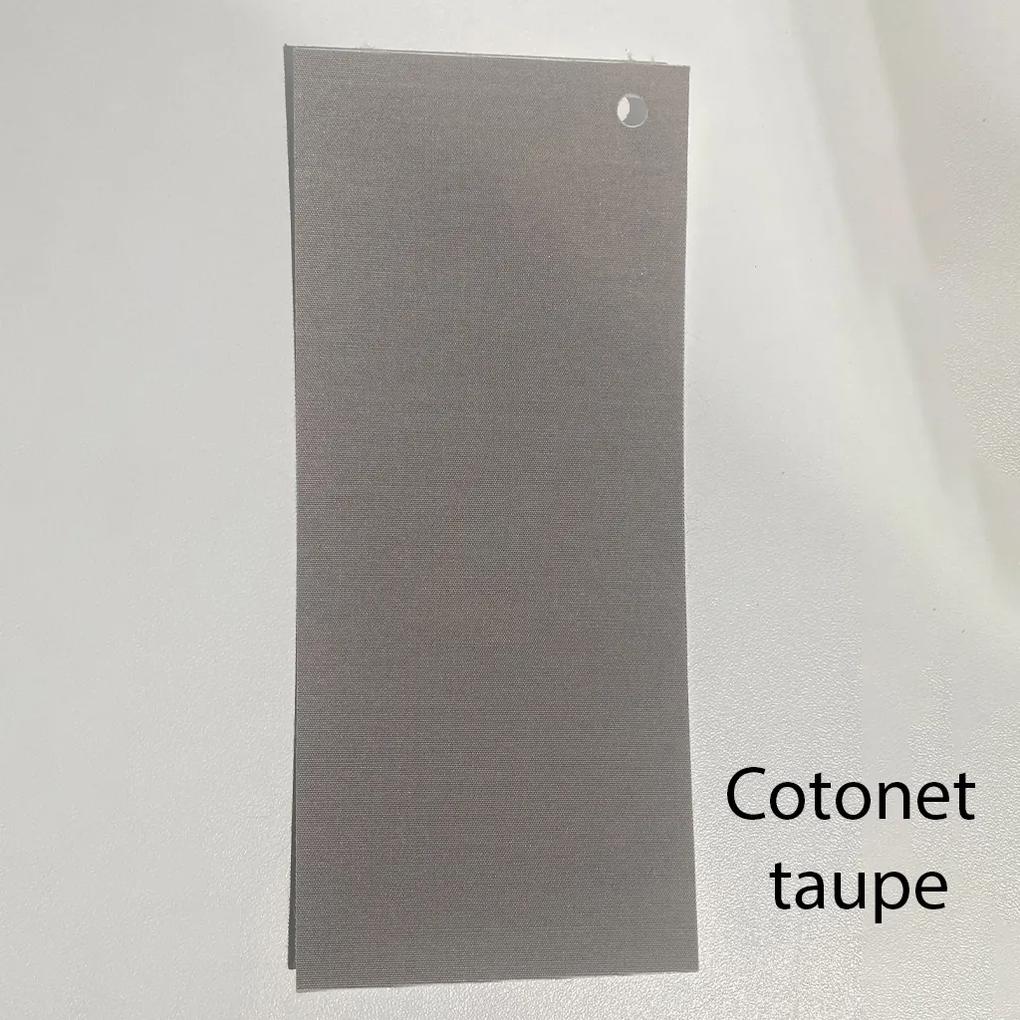 Stropní textilní hranaté svítidlo Cuadro Dekor: Cotonet taupe, Délka strany: 500 mm