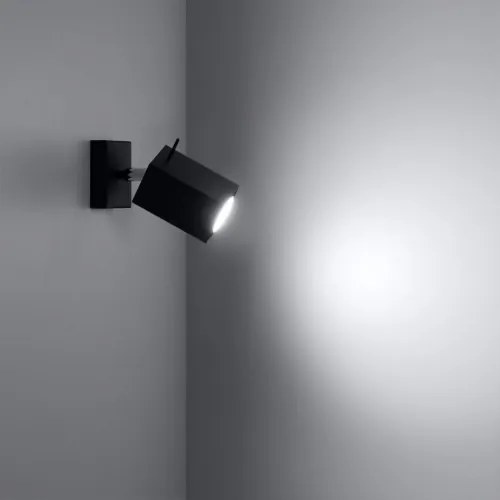 Nástěnné bodové svítidlo SOLLUX Merida GU10 1x40W bez zdroje SL.0099 černá