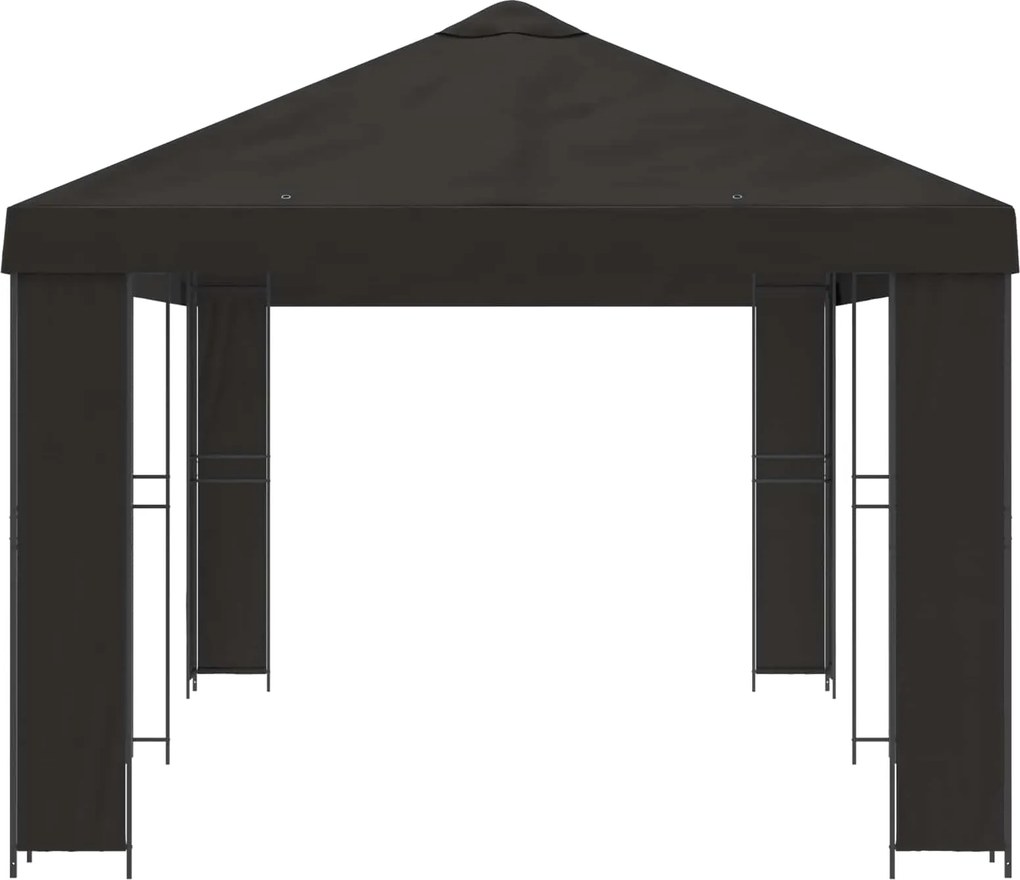 Zahradní altán 6 x 3 m Antracitová Polyester a ocel 190 gsm 3376009
