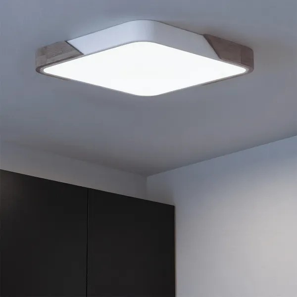 Brilagi - LED Stmívat. svítidlo PILANA LED/60W/230V dub/bílá 56x56 cm + DO