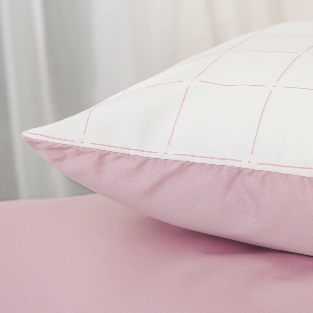 Saténové povlečení Royal Dream - soft pink Velikost: atypický 200 x 200 + 2 x 70 x 90