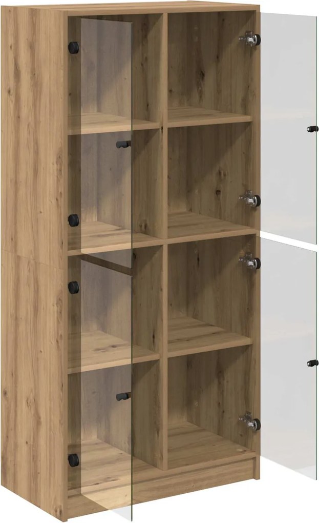 Vysoký bufet Artisanový dub 68 x 37 x 142 cm Kompozitní dřevo 3402630