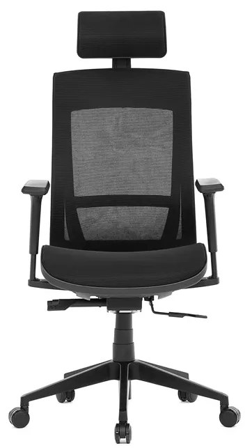 Ergonomická kancelářská židle MERADI - černá síťovina Barva: černá