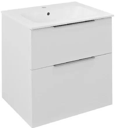 Sapho Cirasa - Umyvadlová skříňka, 59x64x46 cm, 2 zásuvky, bílá CR601-3030