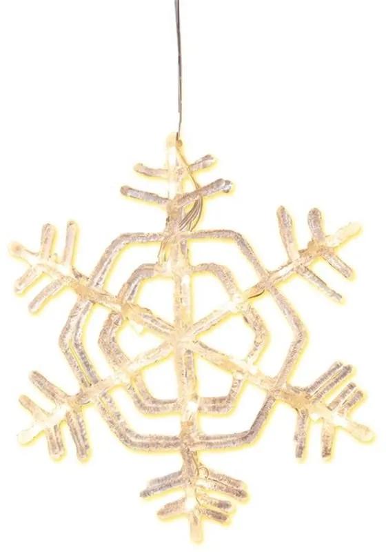 Vánoční světelná dekorace sněhová vločka 30 cm
