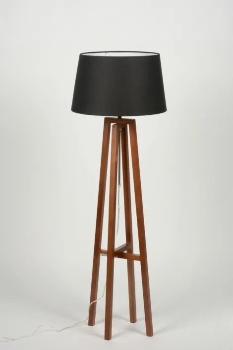 Stojací designová lampa Paola Nero and Brown