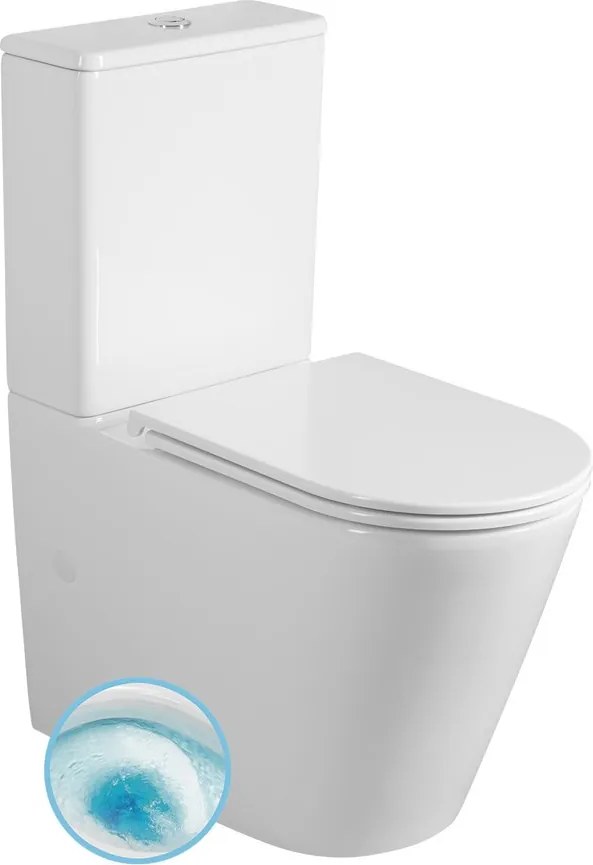 Sapho Avis wc kombi Vortex Rimless spodní zadní odpad keramika bílá PC106V