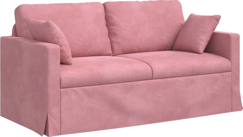 Set pohovek 2 ks Růžová samet 3407555