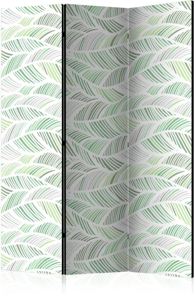 Paraván zelené vlny (135x172 cm) - Murando DeLuxe