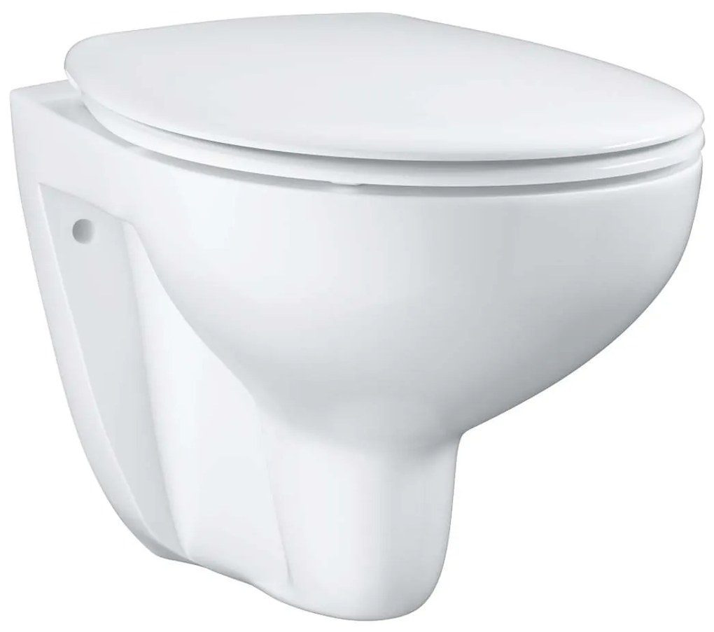 Grohe Bau Ceramic - Závěsné WC se sedátkem SoftClose, rimless, alpská bílá 39351000