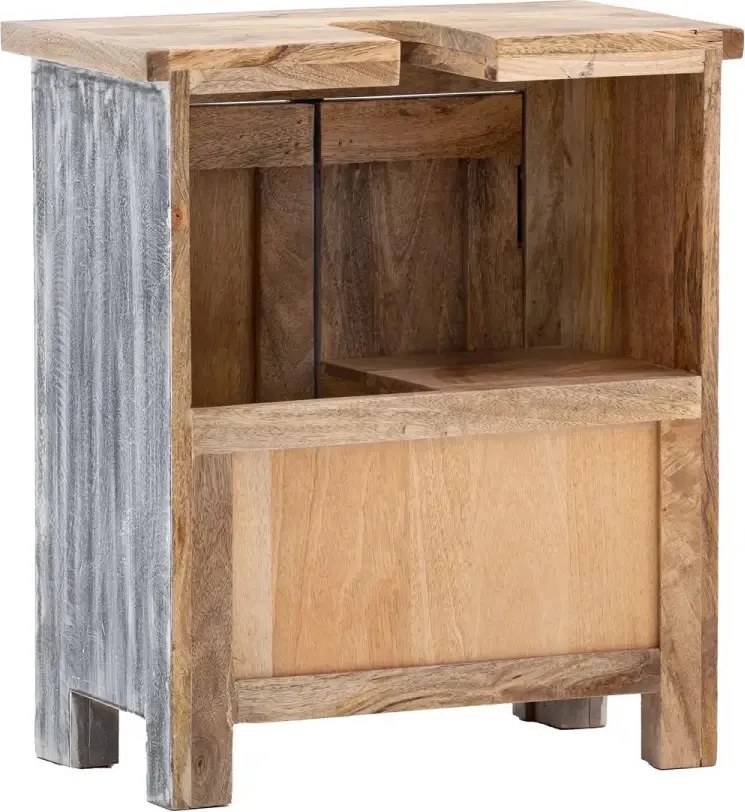 furniture-nabytek.cz - Masivní umyvadlová skříňka Santoro z dřeva Holz - Mango, lakovaná, šedá