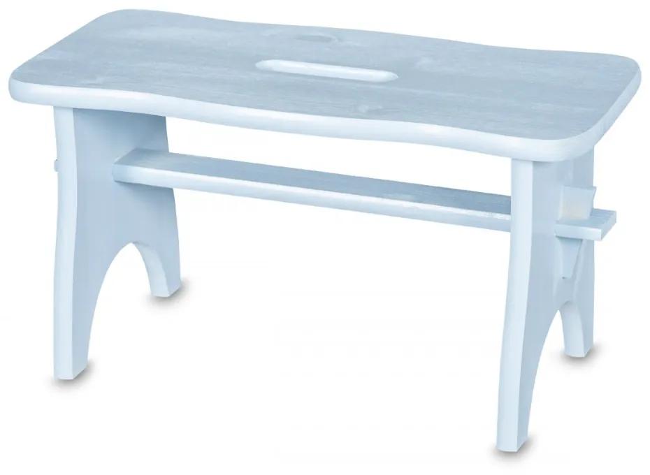 Dřevobox Dřevěná stolička - světle modrá