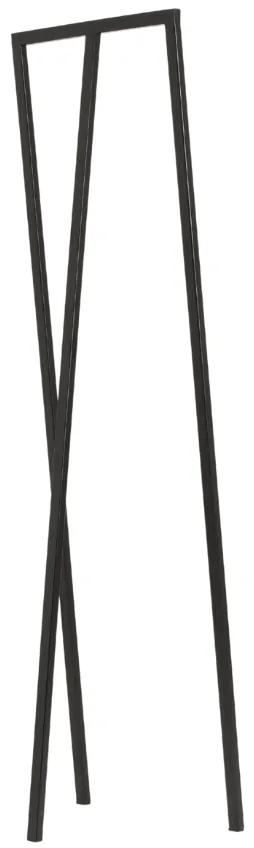 OnaDnes -20% Nordic Design Černý kovový stojací věšák Yako 173 x 50 cm