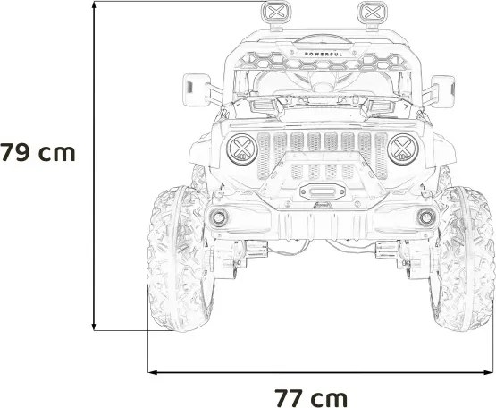 Elektrické autíčko OFF ROAD Speed bílé