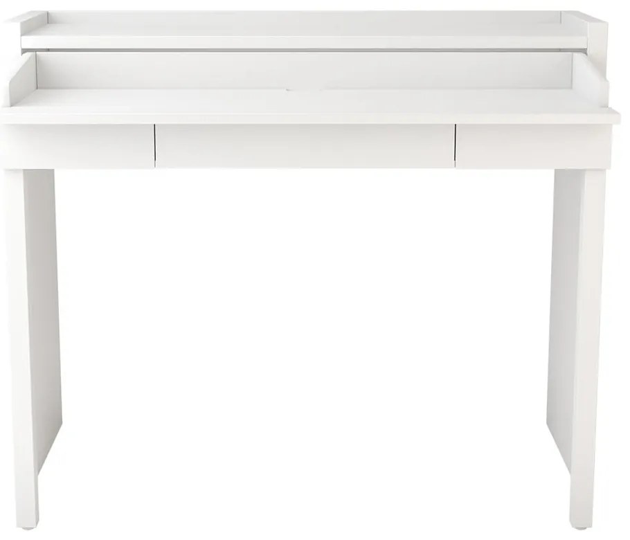 Pracovní stůl s bílou deskou 36x110 cm Mel – Woodman