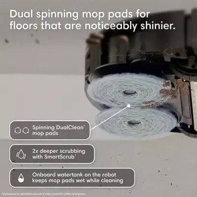 iRobot Roomba Plus 575 Combo + AutoWash dock černá / Robotický vysavač