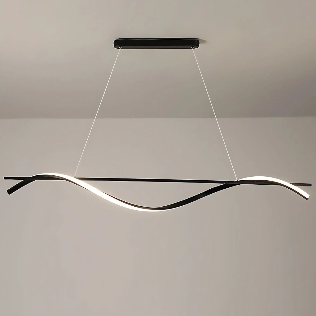 Toolight Toolight, LED závěsná lampa 120cm, 27W, 3000K, LHJ019-CP, černá, OSW-50004