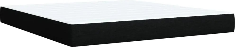Box spring postel s matrací černá 180x200 cm textil 3290576