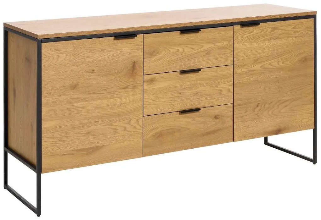 Designová komoda Valenzuela 155 cm vzor dub