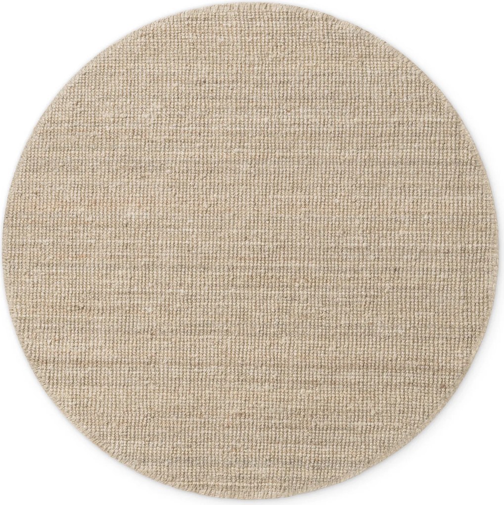 Hanse Home, Kusový koberec Jaipur 105973 Ivory/White kruh, 200x200 (průměr) kruh, béžová, chodba / předsíň