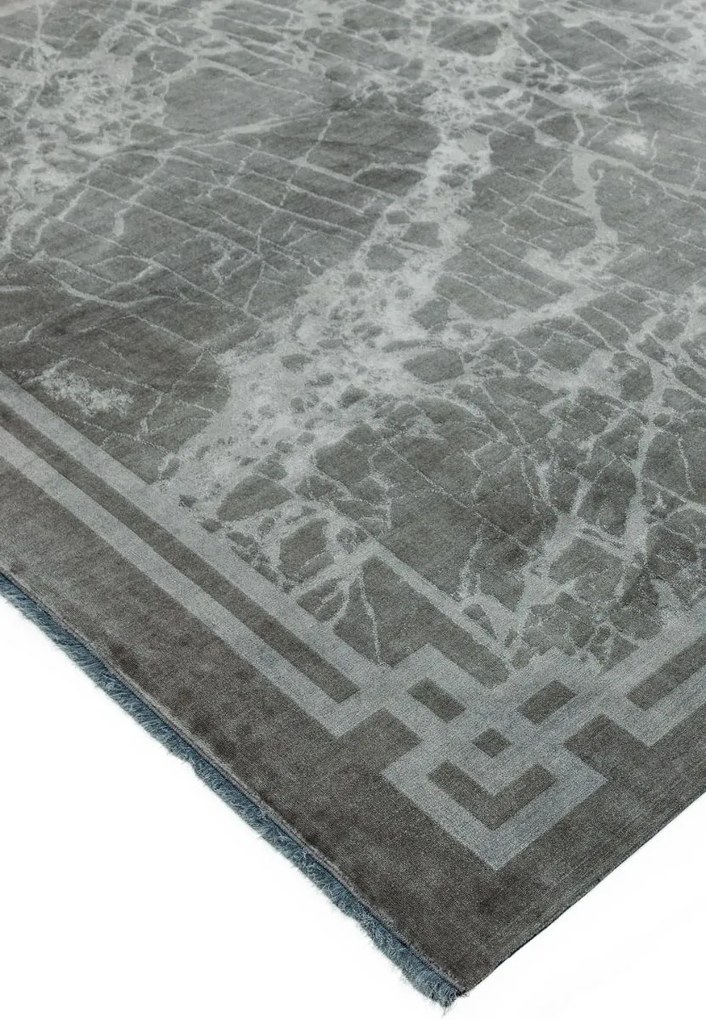 Šedý koberec Volti Border Grey Rozměry: 160x230 cm