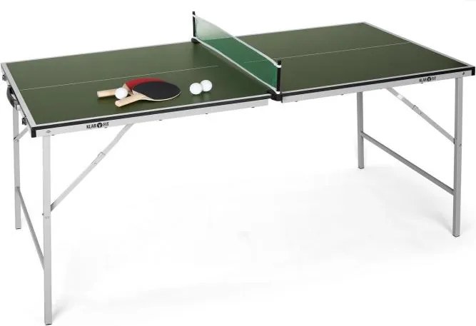 KLARFIT King Pong, ping-pongový stůl, sklápěcí, zelený