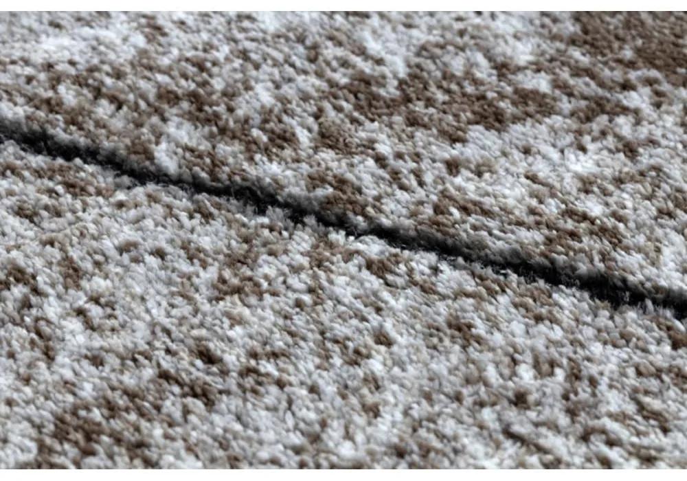 Kusový koberec Wall hnědý 80x150cm