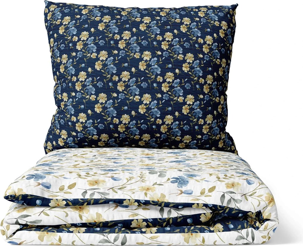 Krepové prodloužené povlečení Bloom - duo Velikost: 140 x 220 + 70 x 90