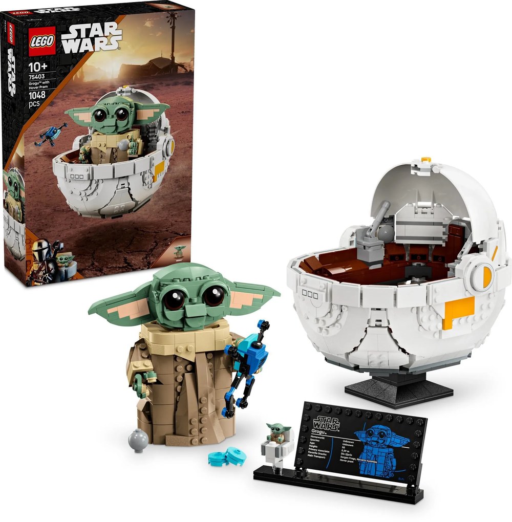 Lego star wars 75403 grogu ve vznášejícím se kočárku 5702017817477
