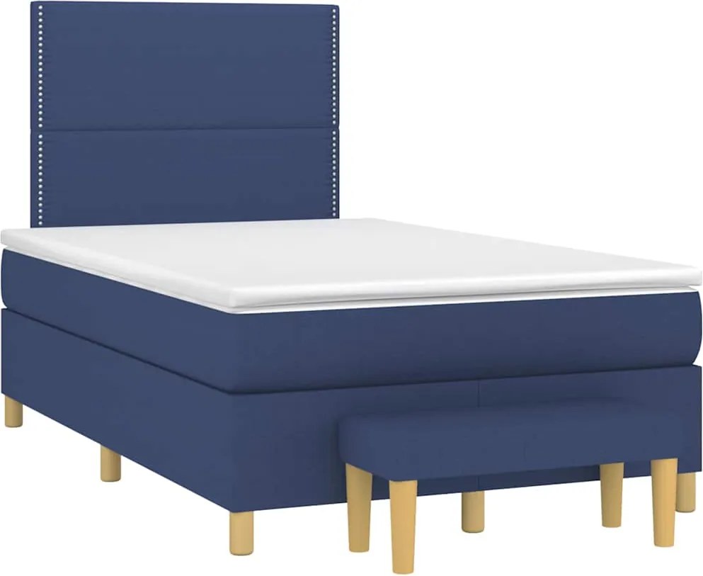 Box spring postel s matrací černá 120x190 cm textil 3270403