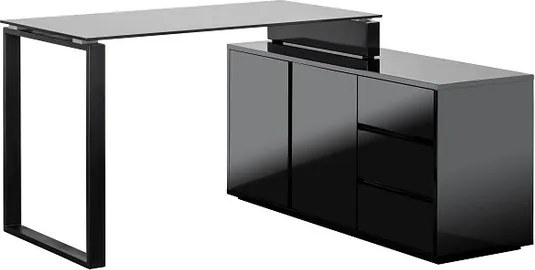 Designový kancelářský set Loft, černá