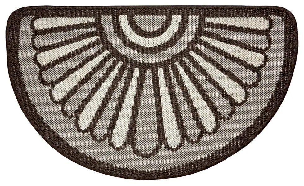 Hnědá rohožka Hanse Home Weave Ornamento, 50 x 80 cm