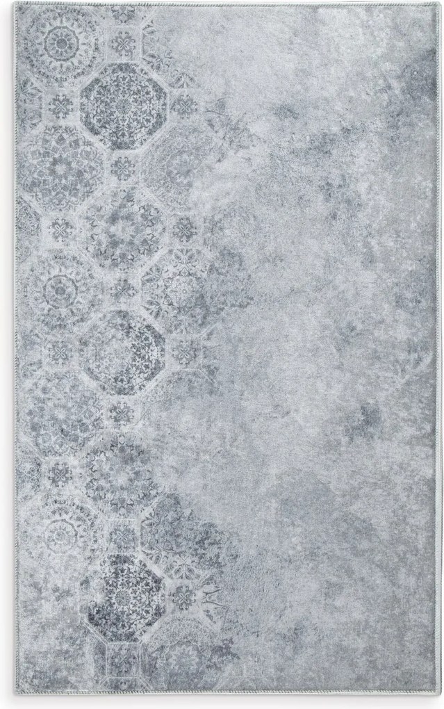 Koberec Lotus7, 80x140 cm, stříbrný