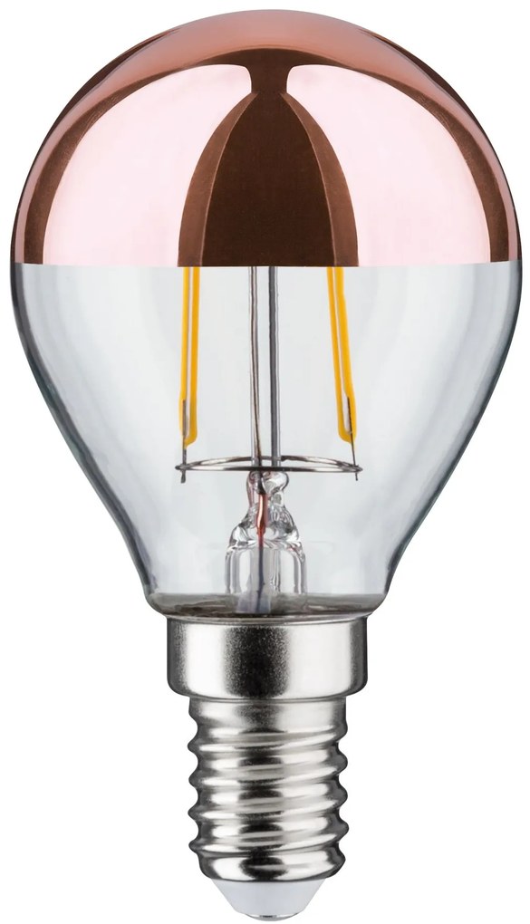 Paulmann 28665 LED žárovka s měděným vrchlíkem, 2,6W LED 2700K E14, výška 7,8cm
