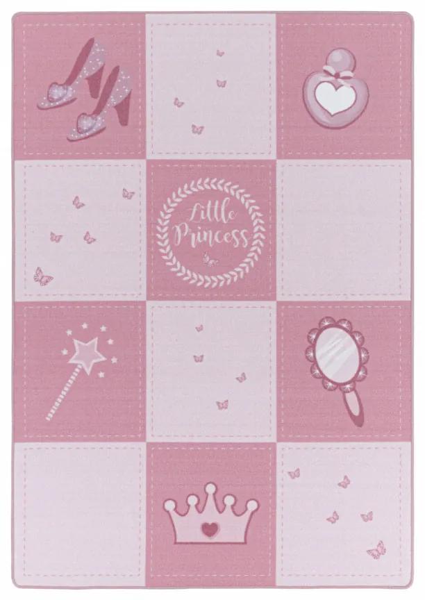 Hans Home | Dětský kusový koberec Play 2905 pink - 140x200