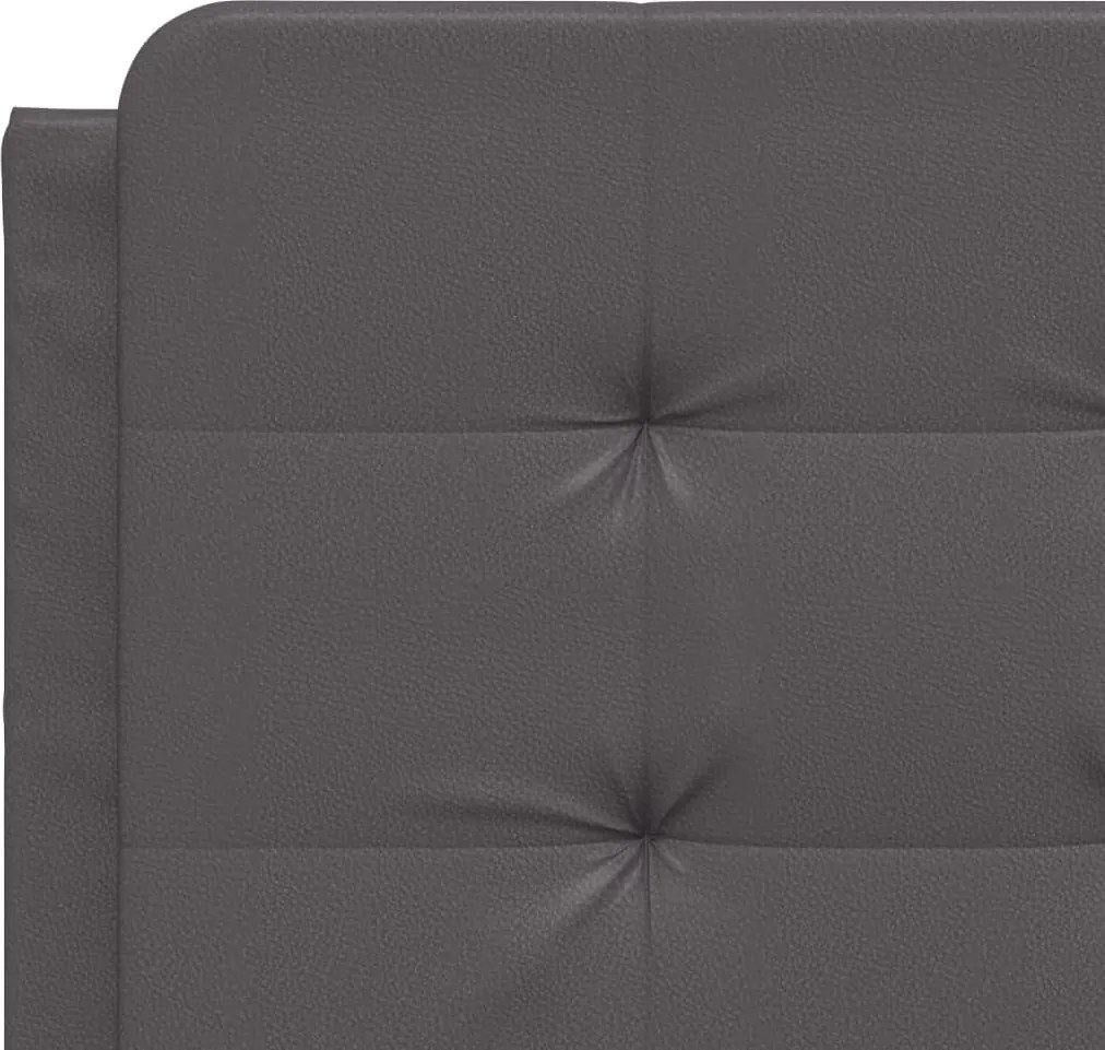 Rám postele bez matrace Zadar šedá 120 x 200 cm umělá kůže 3208855