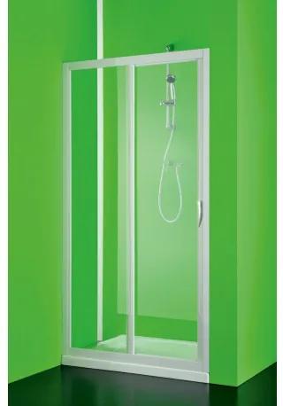 HOPA - Sprchové dveře MAESTRO DUE - 100 - 110 cm, 185 cm, Univerzální, Plast bílý, Čiré bezpečnostní sklo - 3 mm BSMAD11S