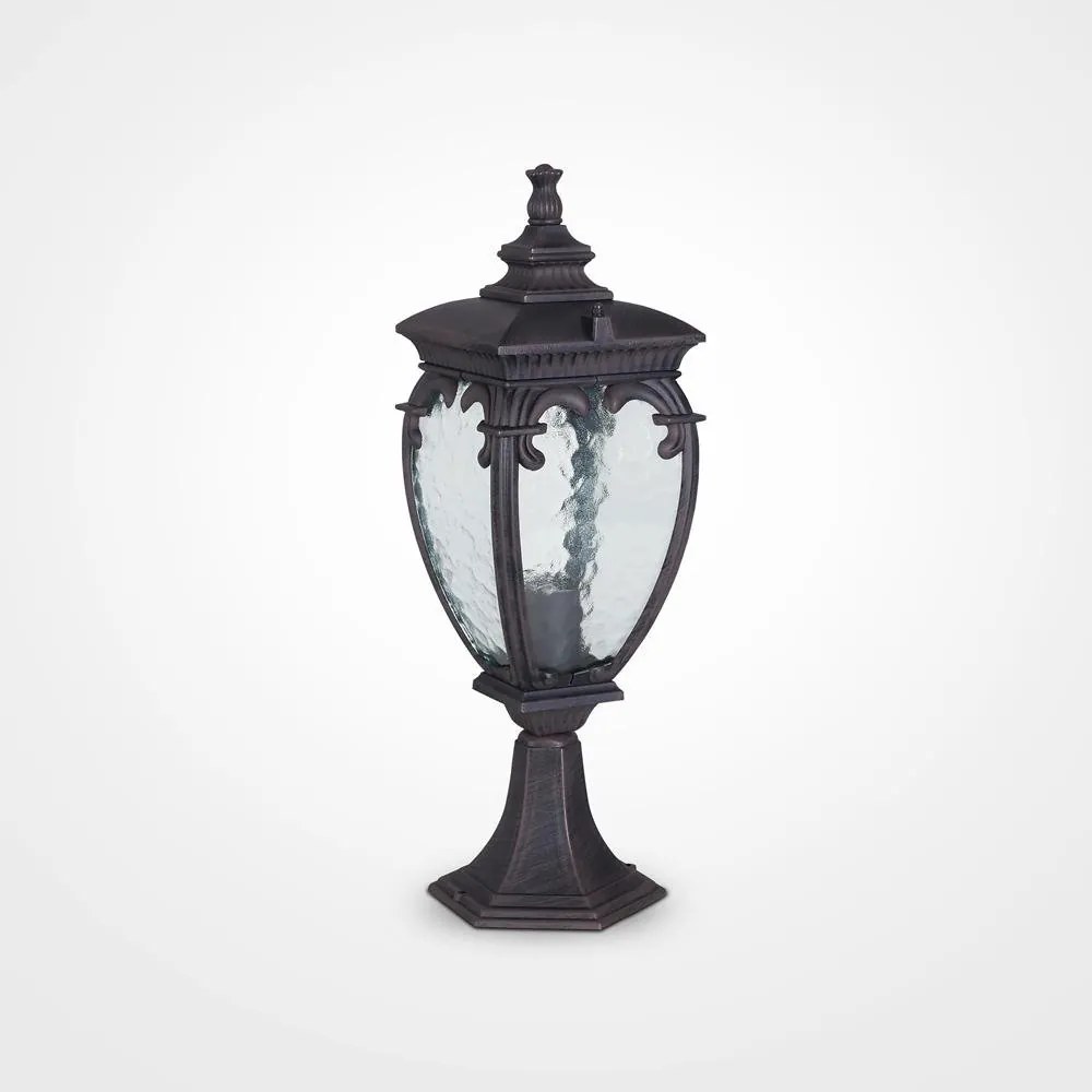 M O414FL-01BZ Venkovní svítidlo Fleur E27 60W bronz antik hliník čiré sklo IP44 - MAYTONI