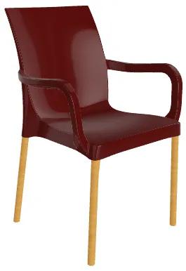 GABER - Židle IRIS BL B, hnědá/buk