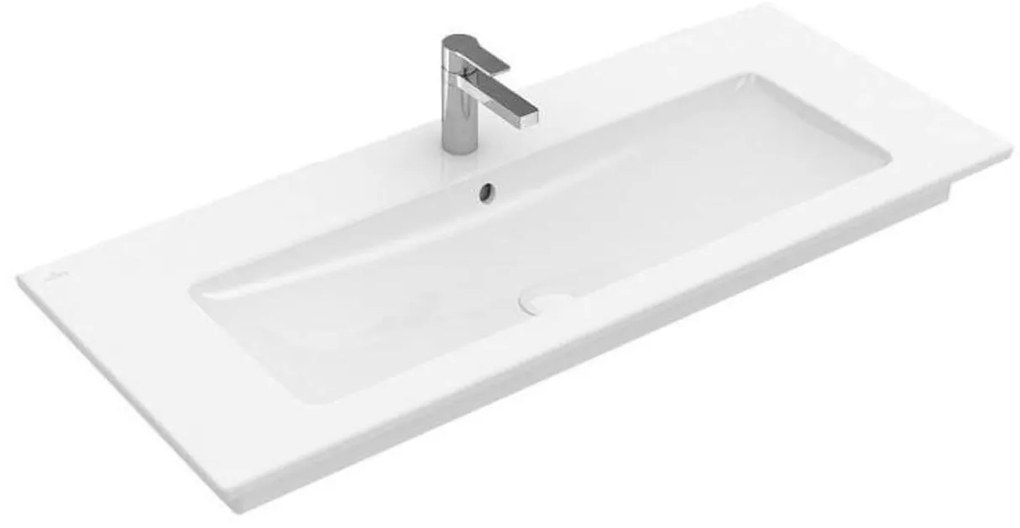 Villeroy & Boch Venticello - Umyvadlo nábytkové 120x50 cm, s přepadem, otvor pro baterii, alpská bílá 4104CL01