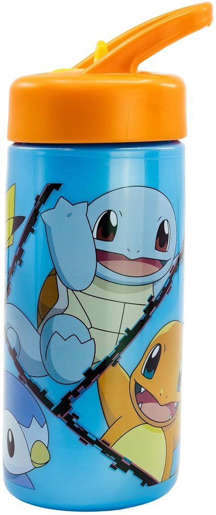Sportovní láhev na pití Pokémon s brčkem - 410 ml