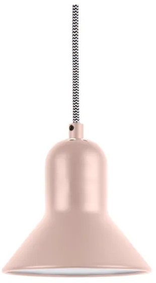 Světle růžové závěsné svítidlo Leitmotiv Slender, výška 14,5 cm