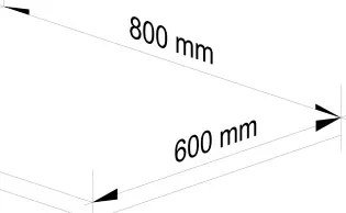 Kuchyňská pracovní deska OLIVIA S80 dub craft