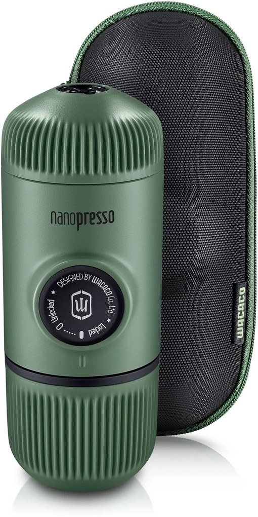 Cestovní kávovar wacaco nanopresso moss green + pevný obal