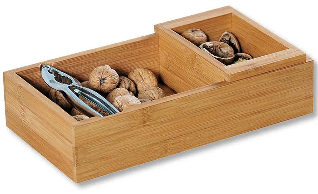 Dřevěný box na ořechy s louskáčkem Nut, 30x16x7,5 cm